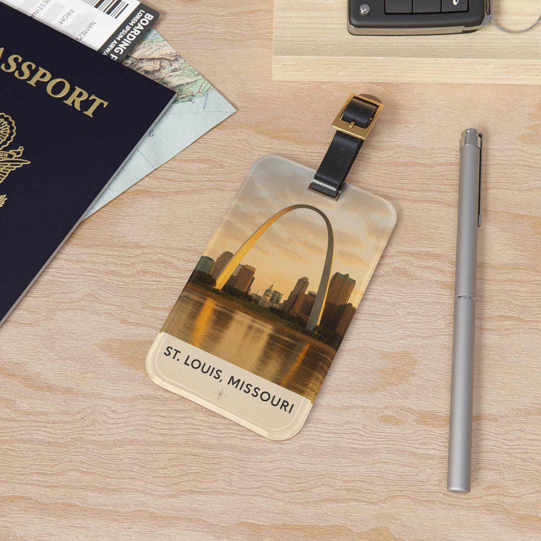 St. Louis Luggage Tag – Gateway Arch Landmark Design - Etsy