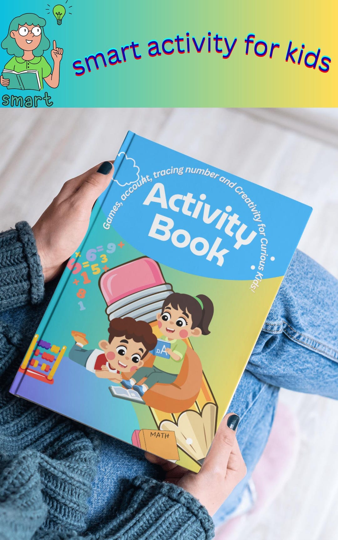 Kids Math Activity Book , Tracing Numbers, Addition and Subtraction ...