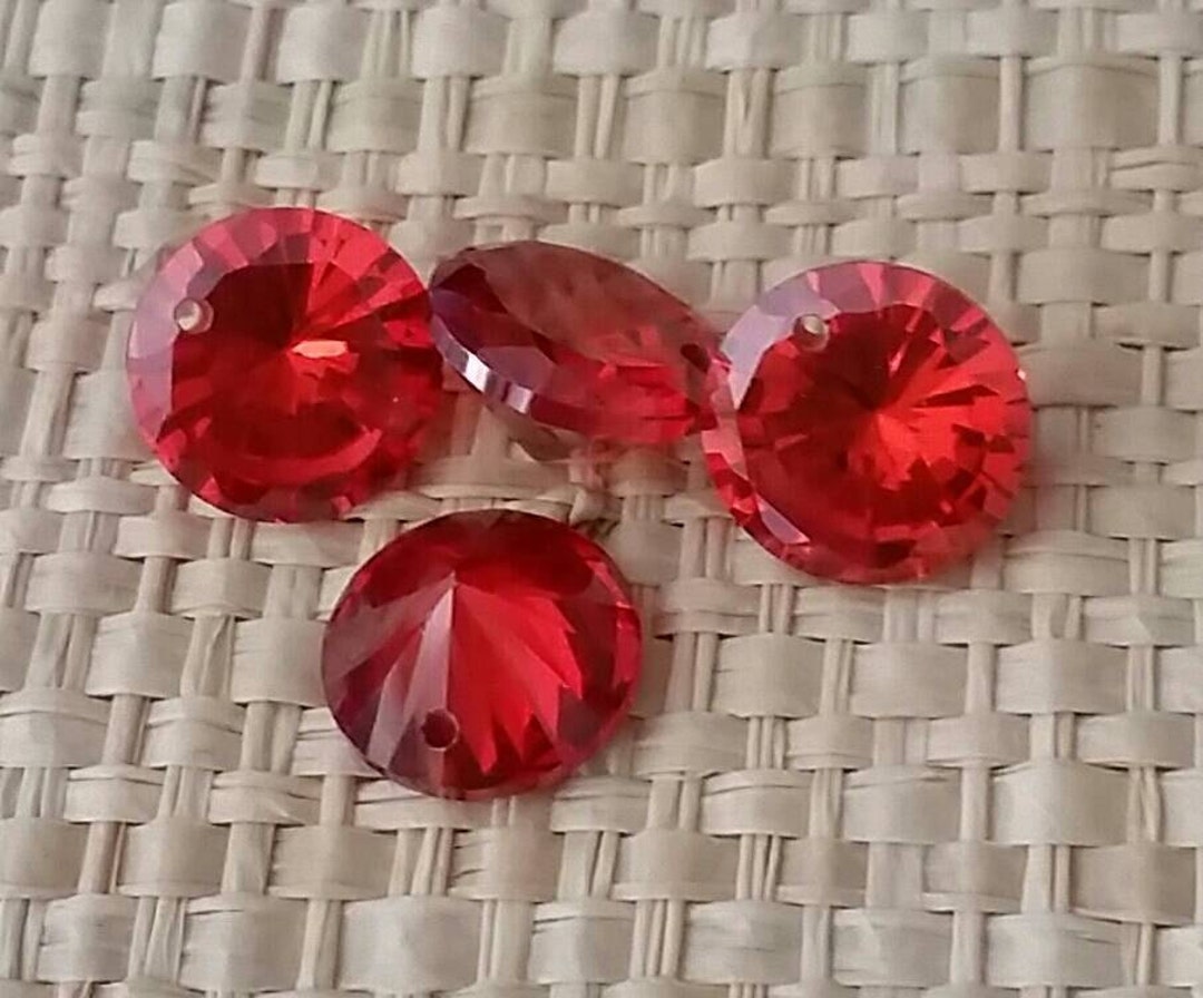 Red Round CZ Cubic Zirconia Crystal Beads Medium 10mm-1 Bead - Etsy