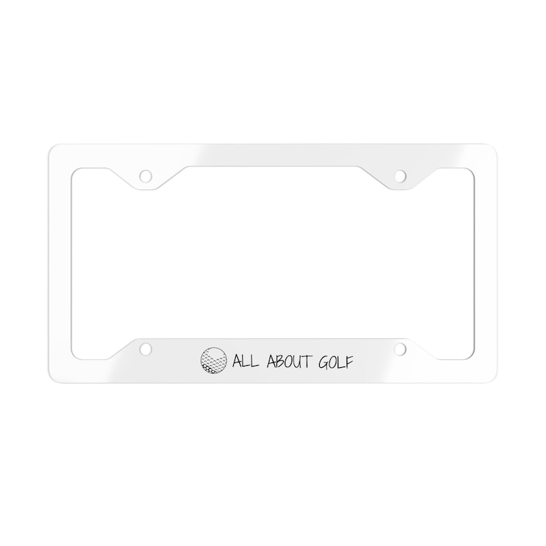 All About Golf Metal License Plate Frame - Perfect Gift for Golf Lovers ...
