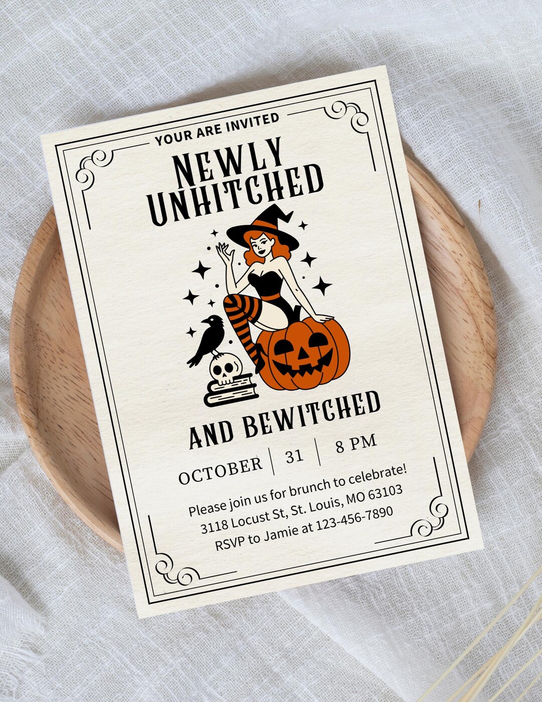 Newly Unhitched and Bewitched Card, Divorce Party Card - Etsy