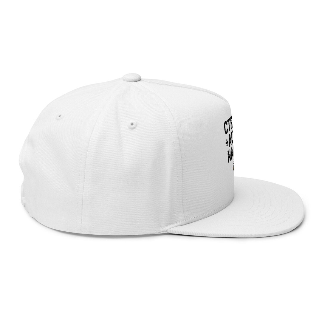CTRL + ALT NAP Flat Bill Cap | Funny Embroidered Gamer Hat - Etsy