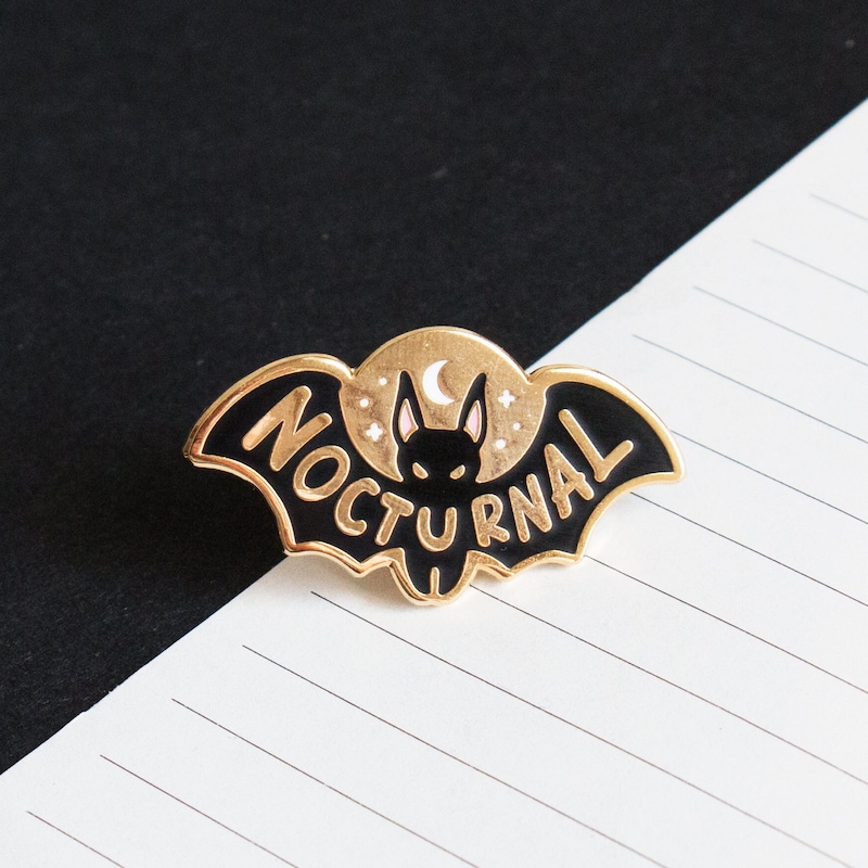 Bat Pin - Etsy