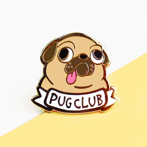 Pug Enamel Lapel Pin Derp Dog Kawaii Pin-dog Lover Gift-cute - Etsy