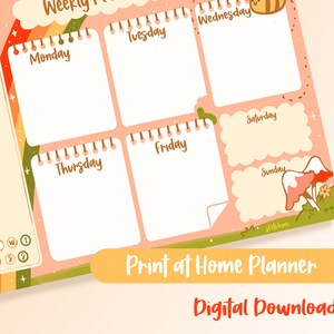 Weekly Planner Printable - Cute Boho Rainbow Weekly Planner - PDF A4 ...