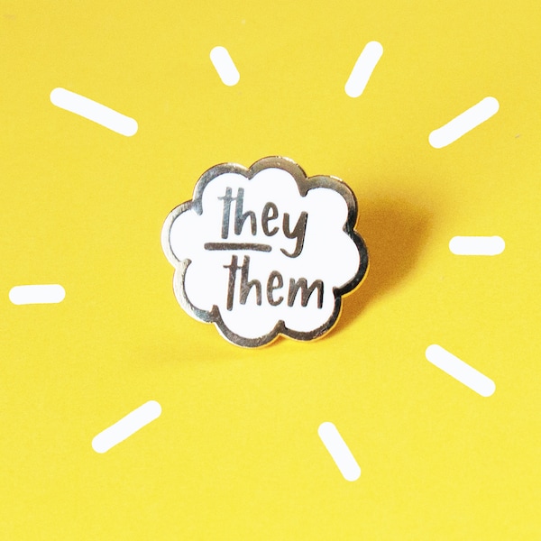 Pronoun Pins - Etsy