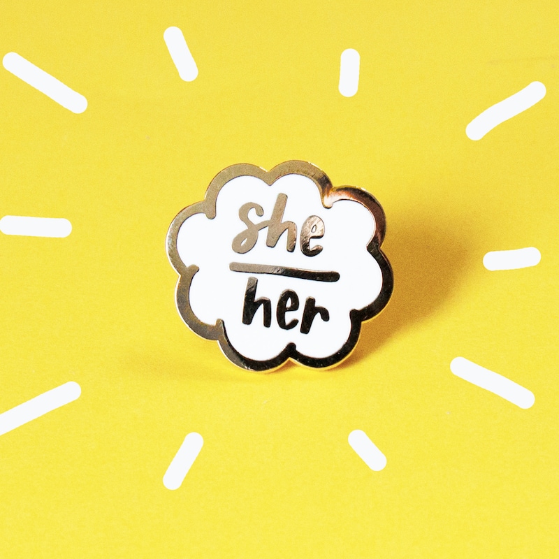 She/ Her Pin - Etsy UK