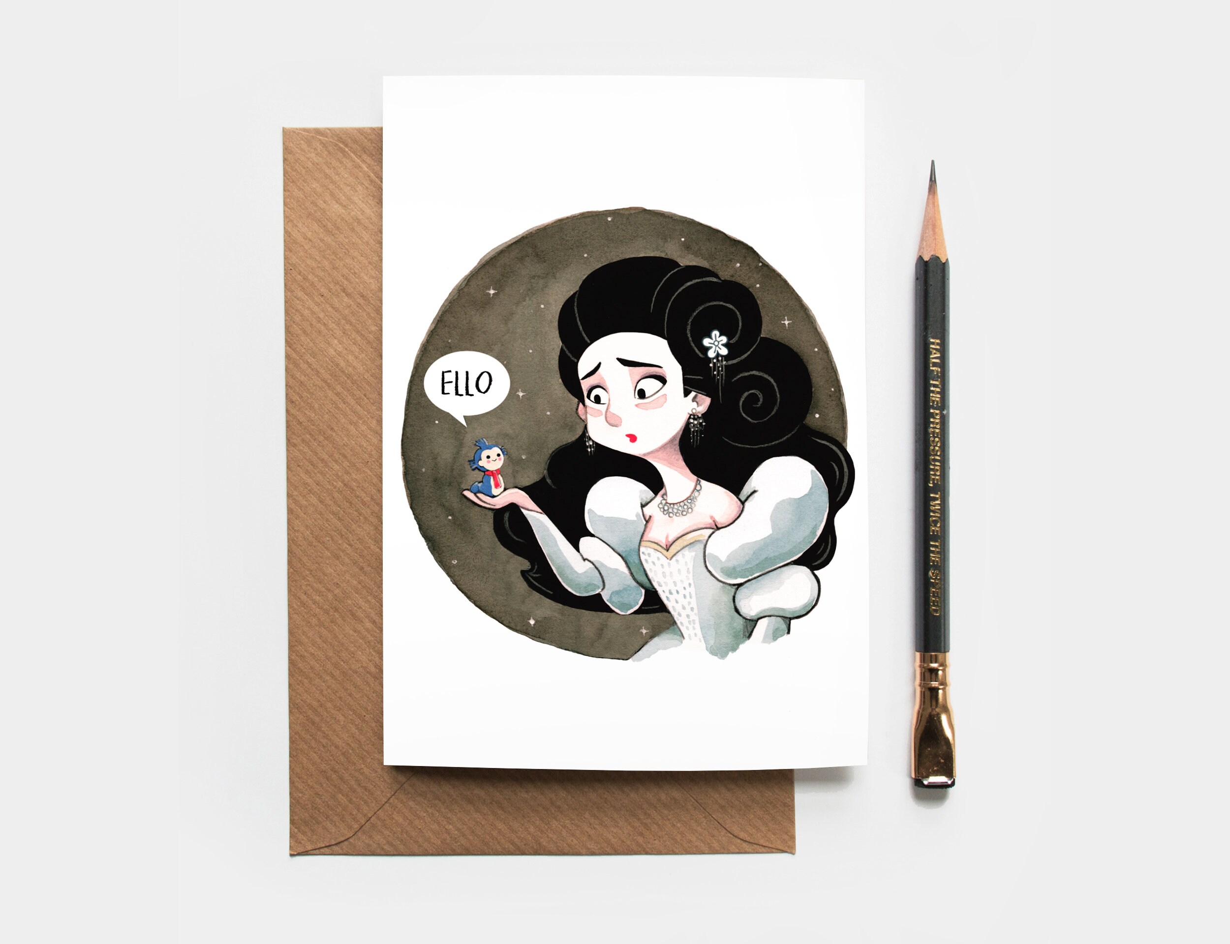 Labyrinth Birthday Card 80s Pop Culture Movie Worm - Etsy