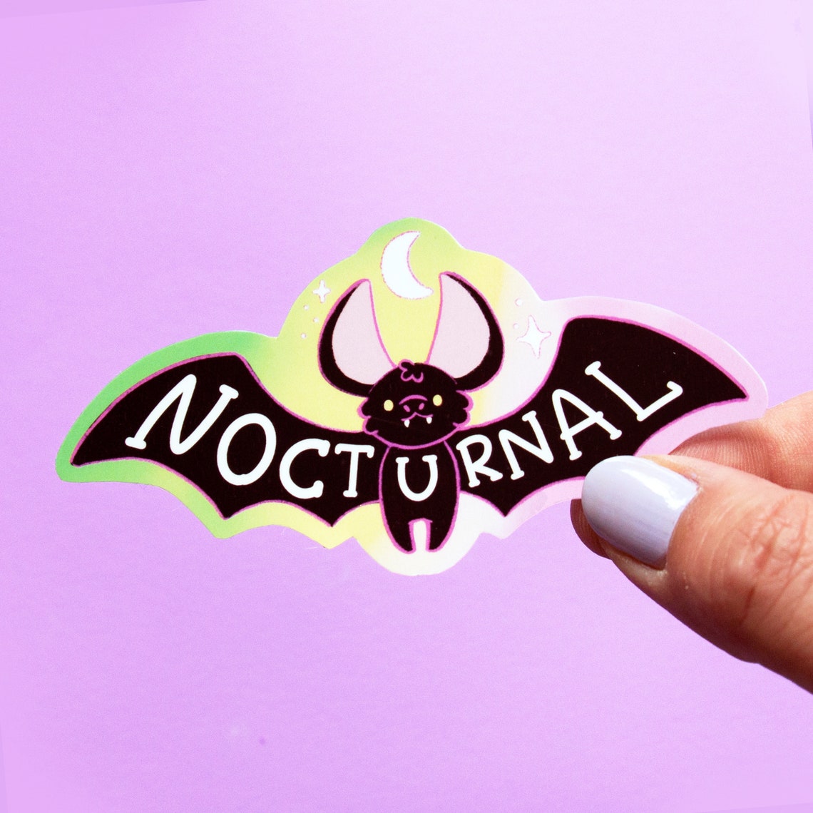Cute Bat Spooky Sticker Halloween Nocturnal Party Favor - Etsy