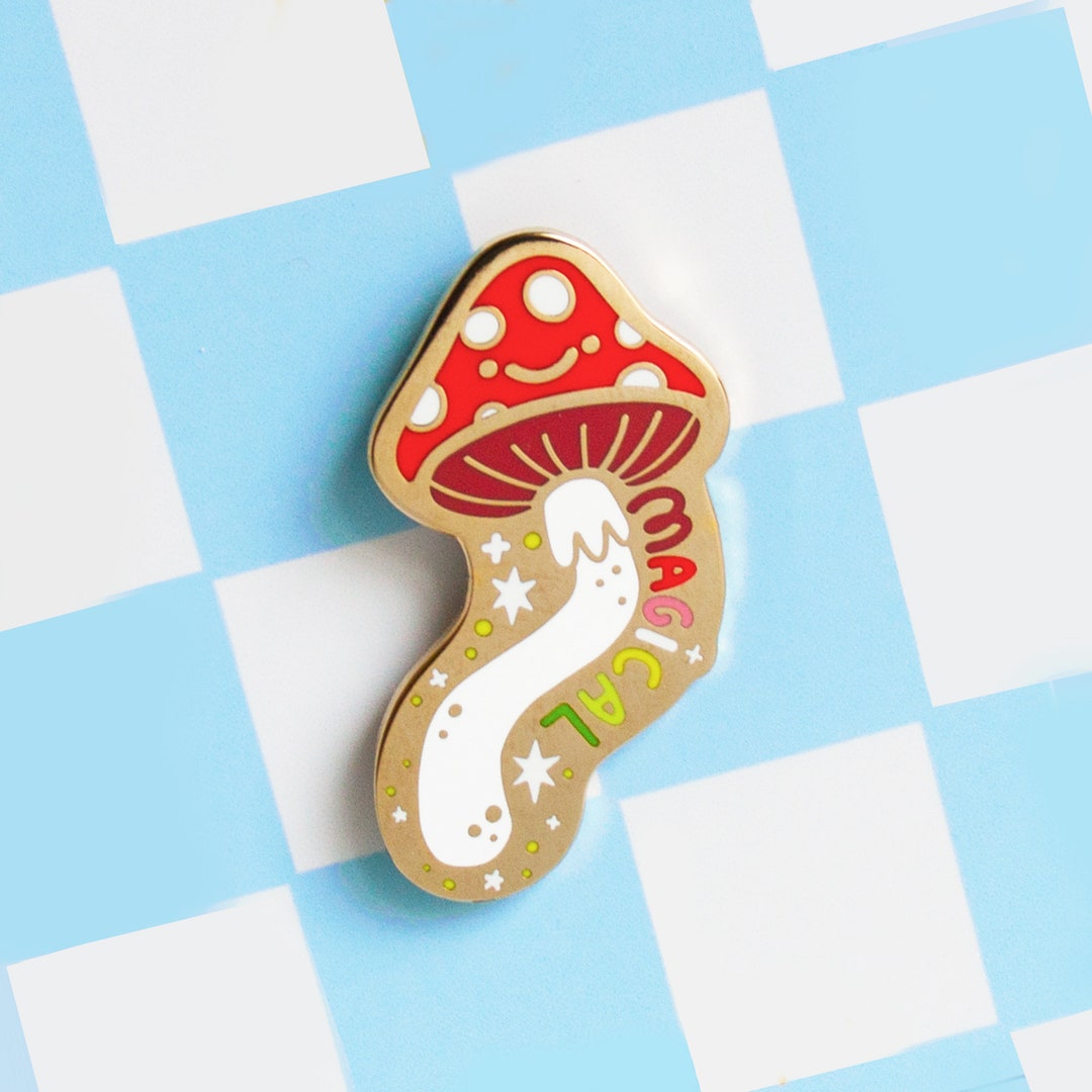 Mushroom Pin: Magical /toadstool Botany Fungi Mycology Gift - Etsy