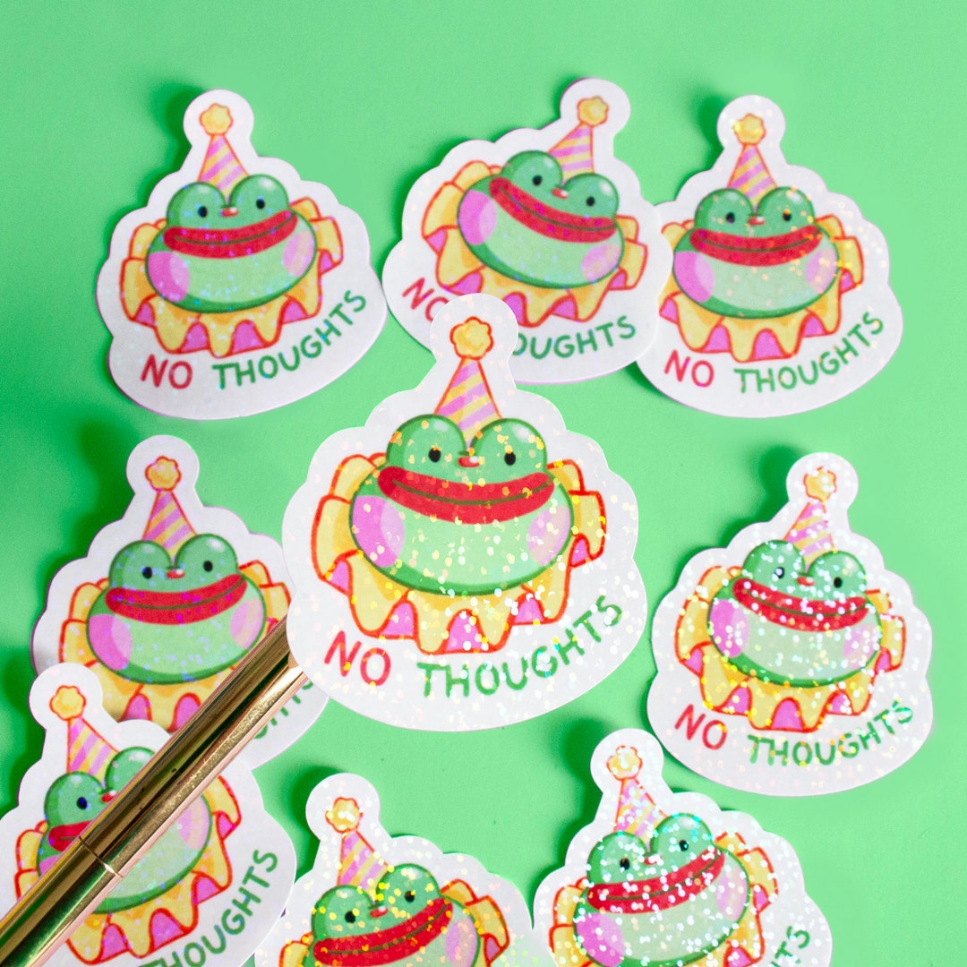 Frog Clown Sticker - Holographic - Clowncore - Creepy Cute Pastel ...