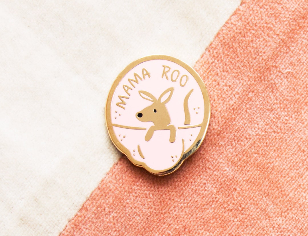 New Mom Kangaroo Pin: Mama Roo Baby Shower Gift - Etsy