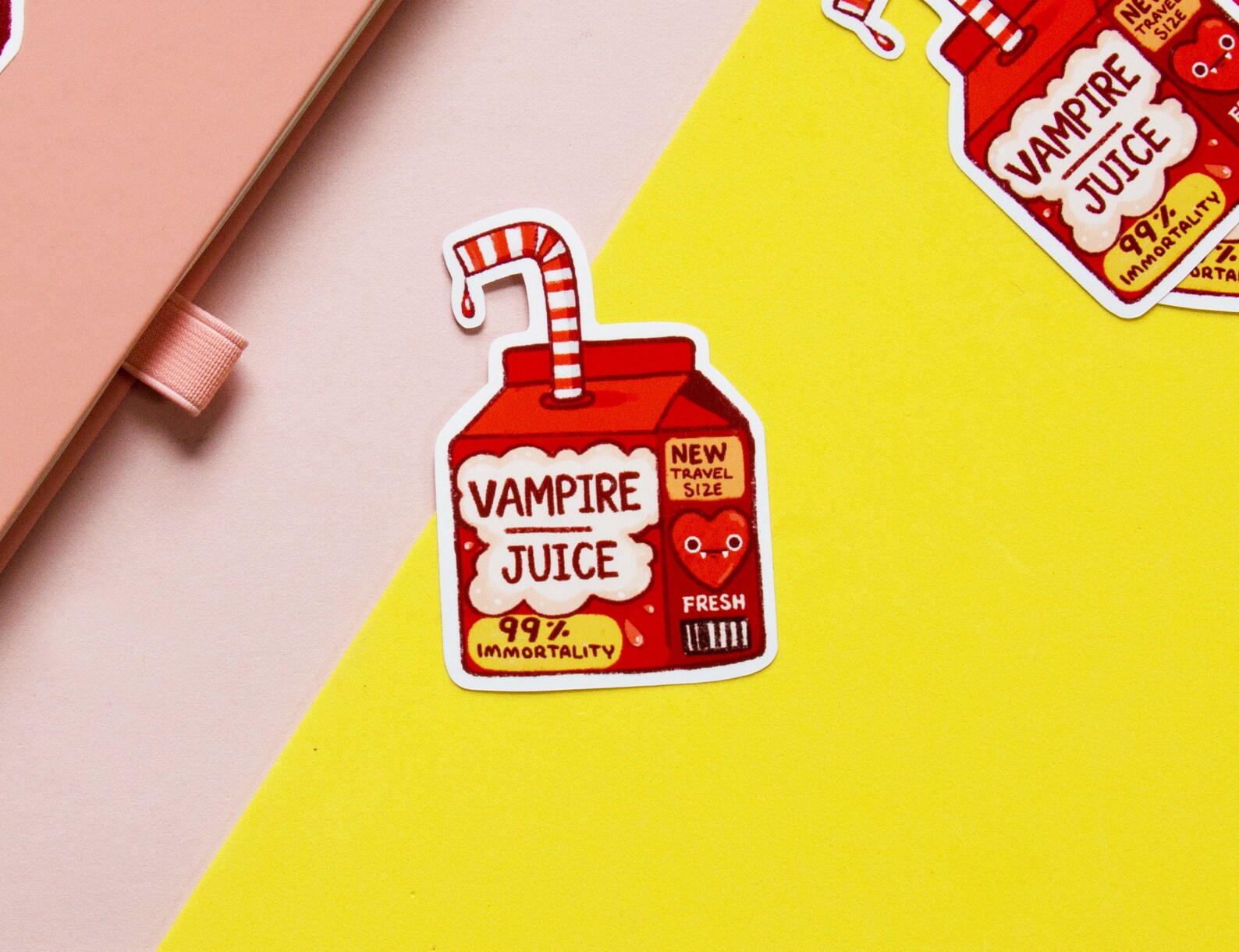 Vampire Juice Box Sticker Halloween Dracula Blood Vinyl Die - Etsy