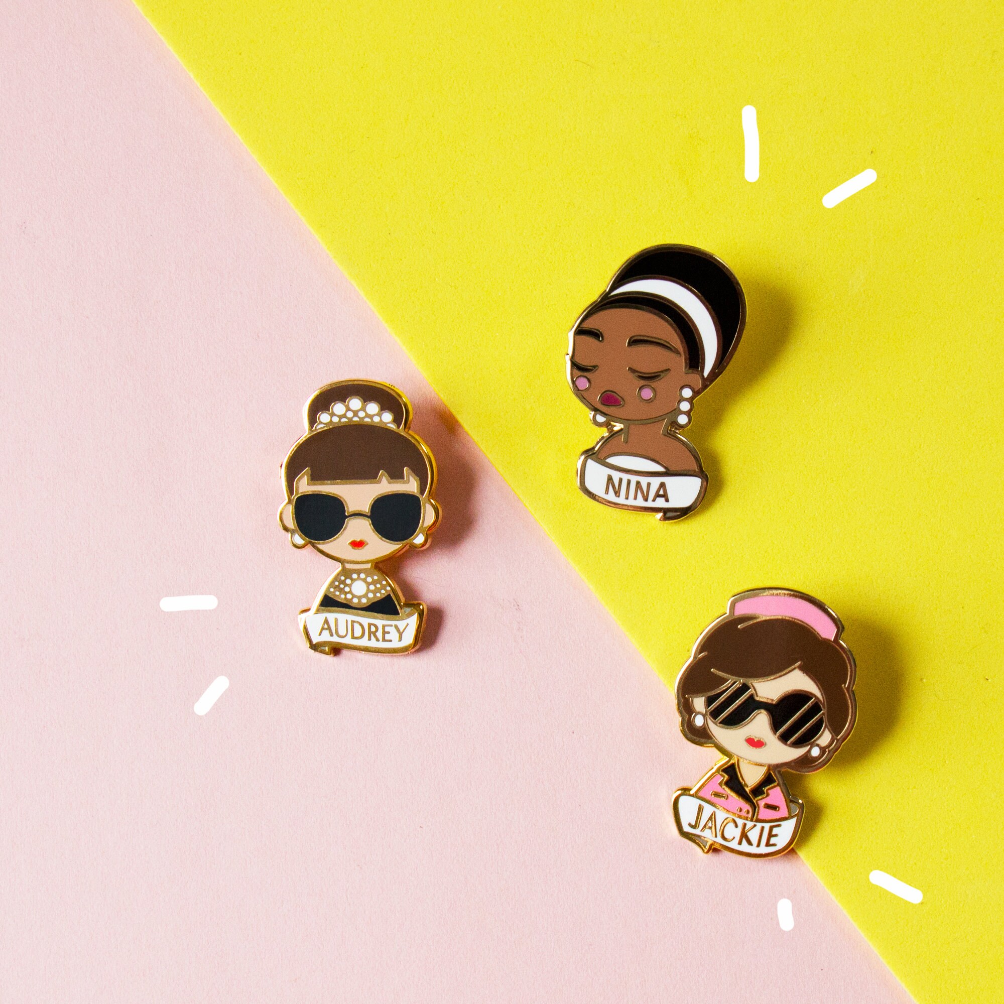 Audrey Hepburn Enamel Pin Brooch Bestseller - Etsy UK