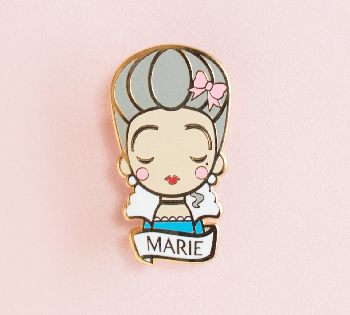 Marie Antoinette Pin History Enamel Brooch Gift - Etsy