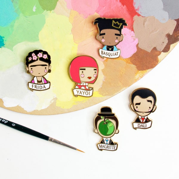 Artist Enamel Pin - Etsy