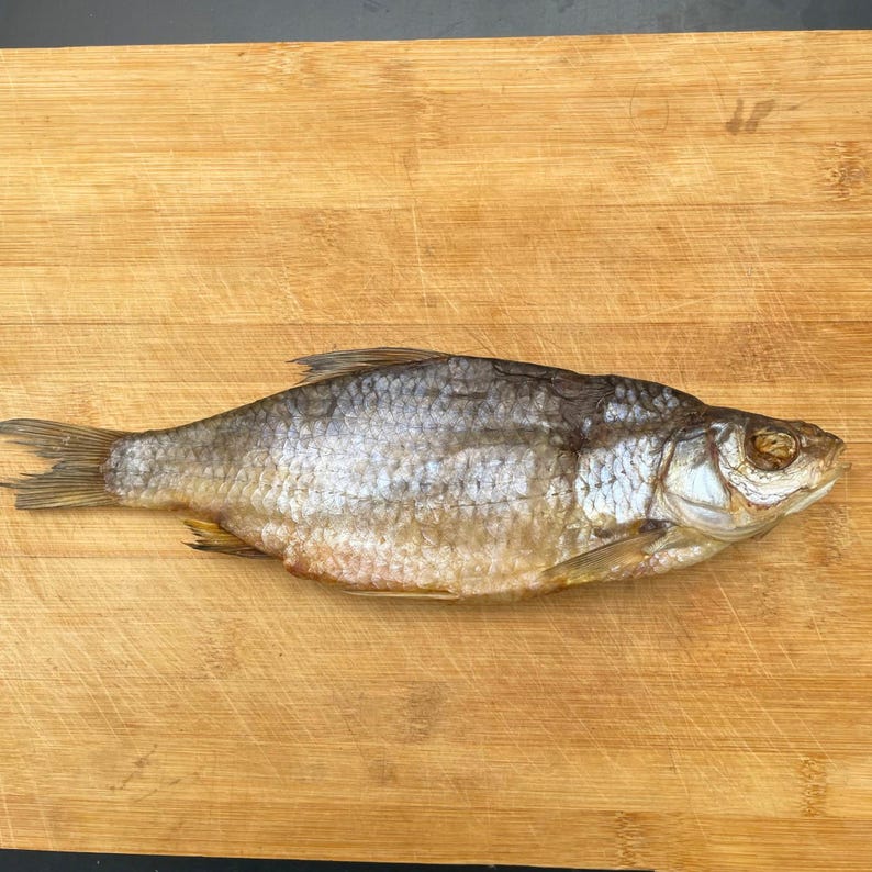 Traditional Plotva Dried Fish (roach) – Authentic Slavic Beer Snack ...