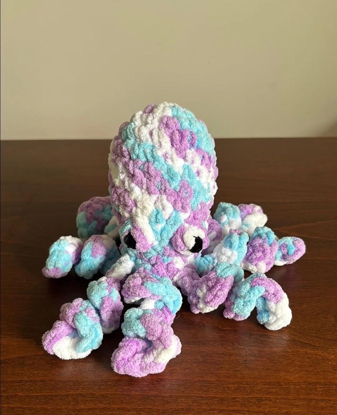 Crochet Octopus, Handmade Amigurumi Multicoloured Octopus Plush Teddy ...