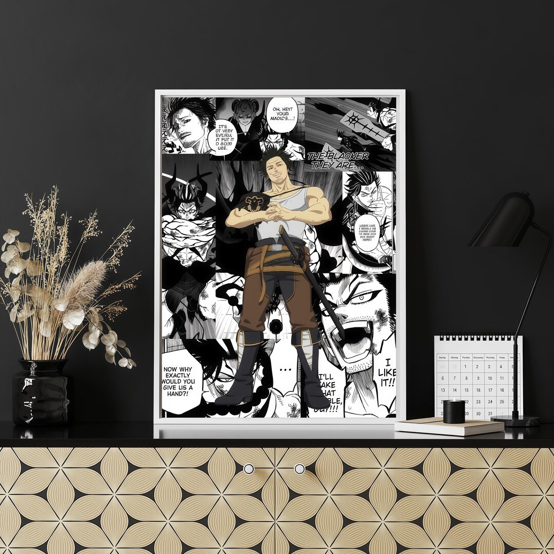 Manga Poster - Yami Sukehiro - Anime Wall Art - Digital Download - Etsy