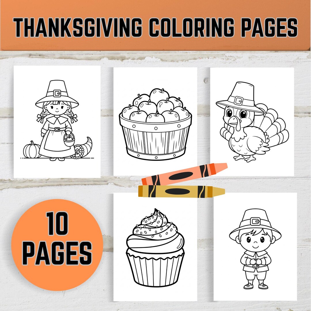 Thanksgiving Color Pages, Fall Coloring Printable, Printable Coloring ...
