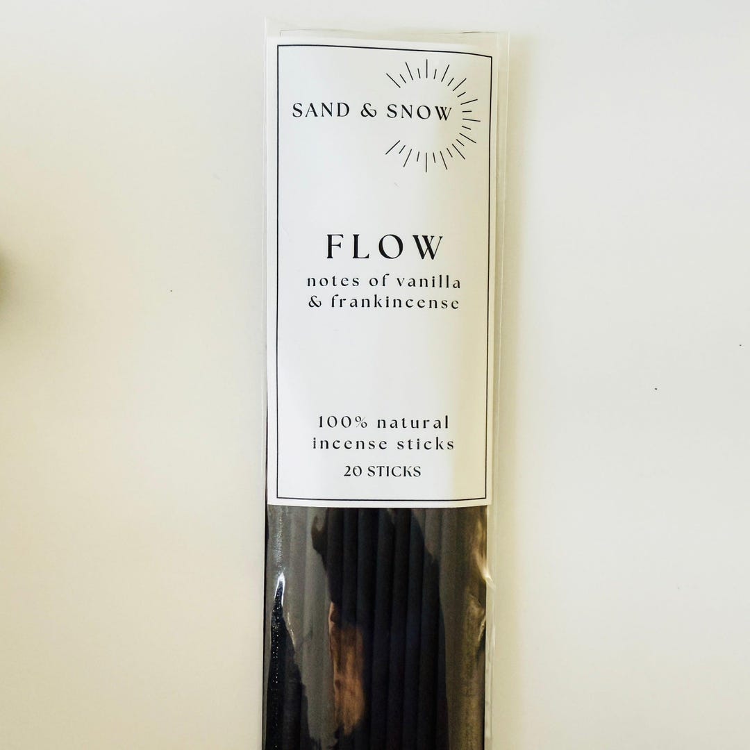 FLOW| 20 Sticks | Notes of Frankincense & Vanilla - Etsy