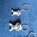 Bolt Nut Character Keychain - Whimsical Metal Keyring Handcrafted in ...