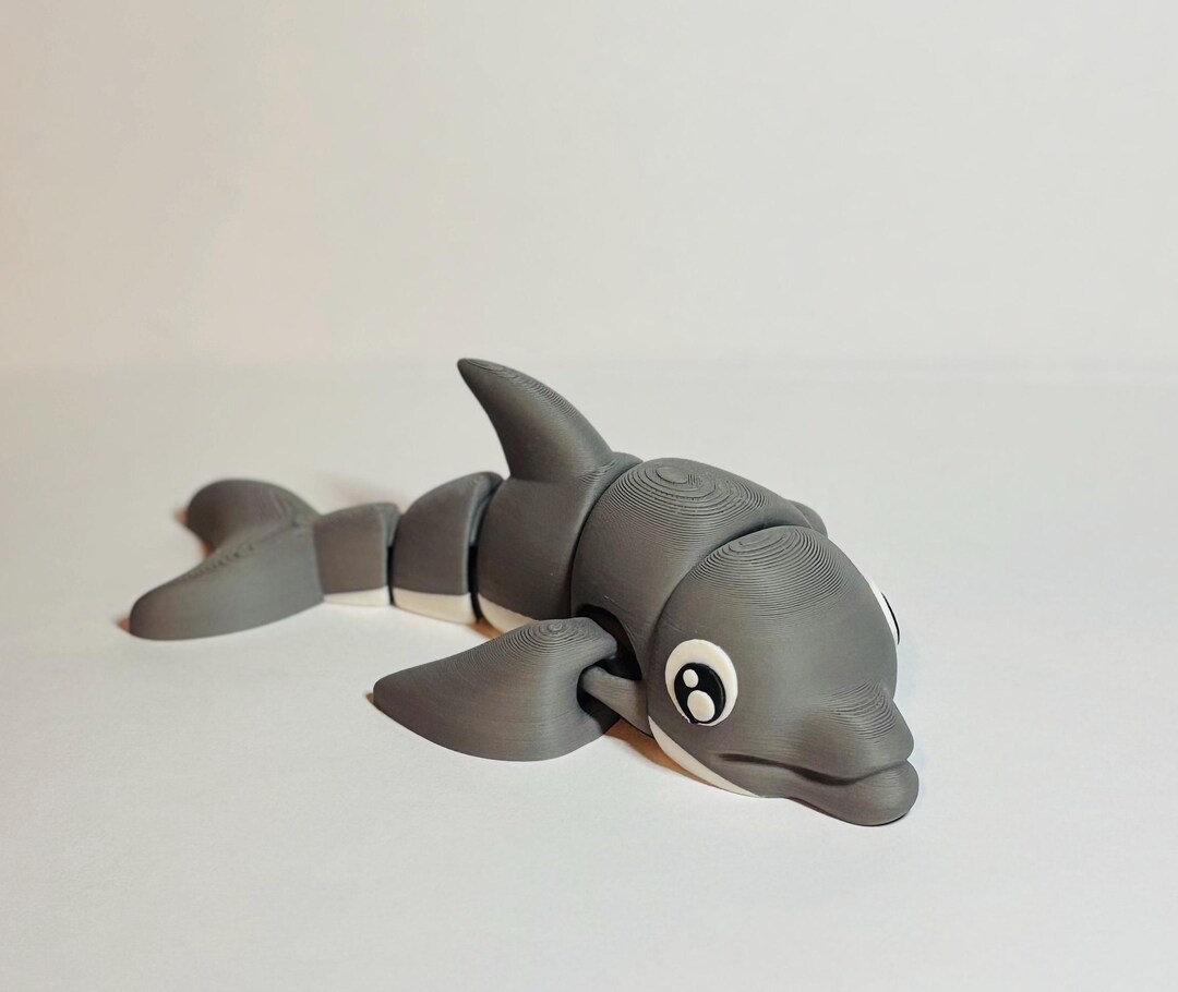 Articulated 3D Printed Dolphin Toy - Etsy