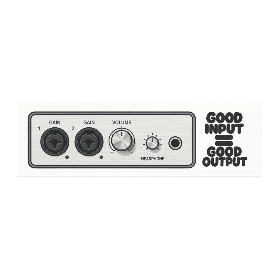 Good Input Good Output Audio Interface Design Car Magnet | Audio Gear ...