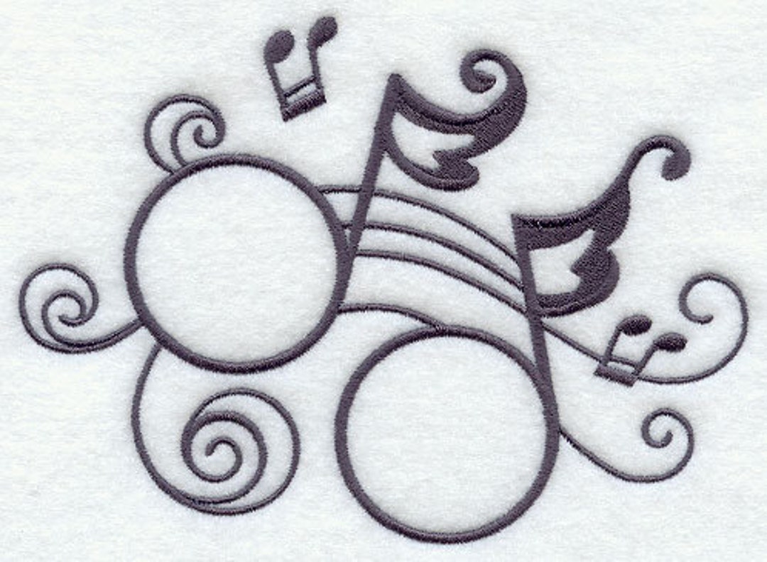 Personalized Couple Initials Open Notes Music Musician Towel ...