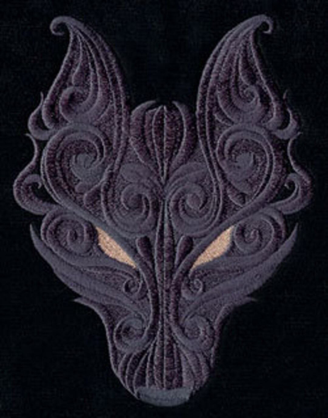 Large Damask Wolf Embroidered Waffle Weave Hand/dish Towel - Etsy