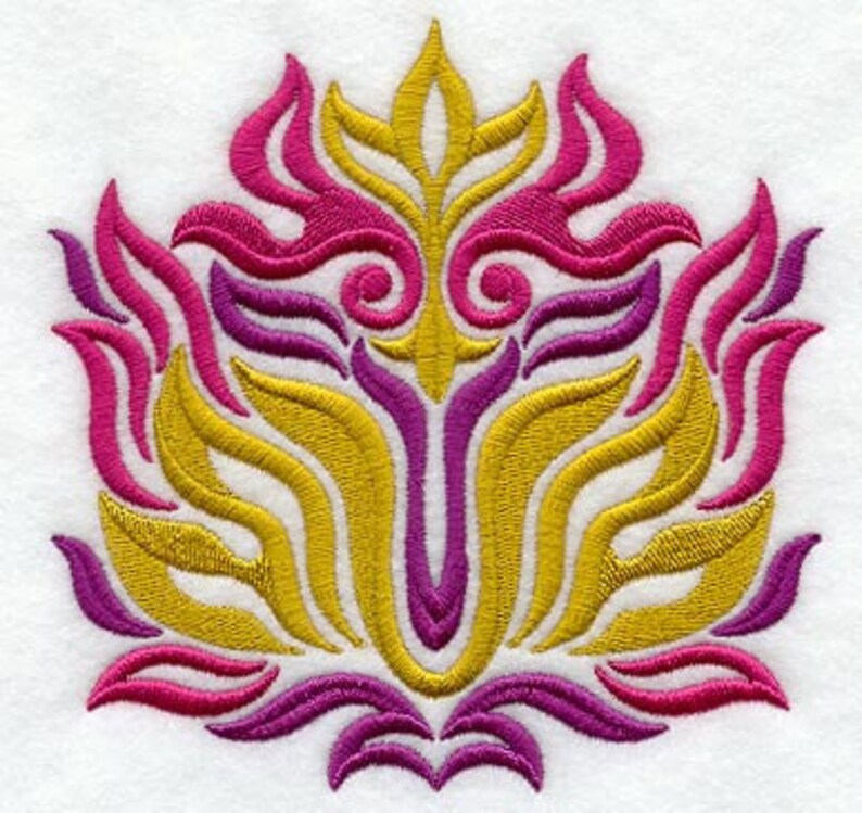 Spring Damask Embroidered Waffle Weave Hand/dish Towel - Etsy