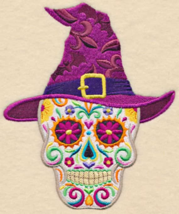 Calavera Skull Witch Mexican Culture Dia De Los Muertos Sugar | Etsy
