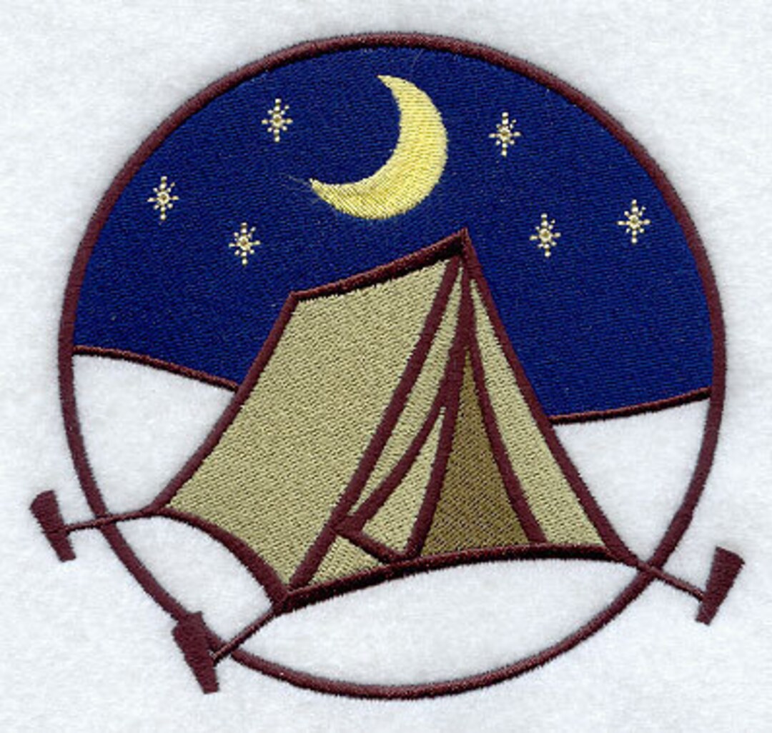 Camping Logo Embroidered Waffle Weave Hand/dish Towel - Etsy