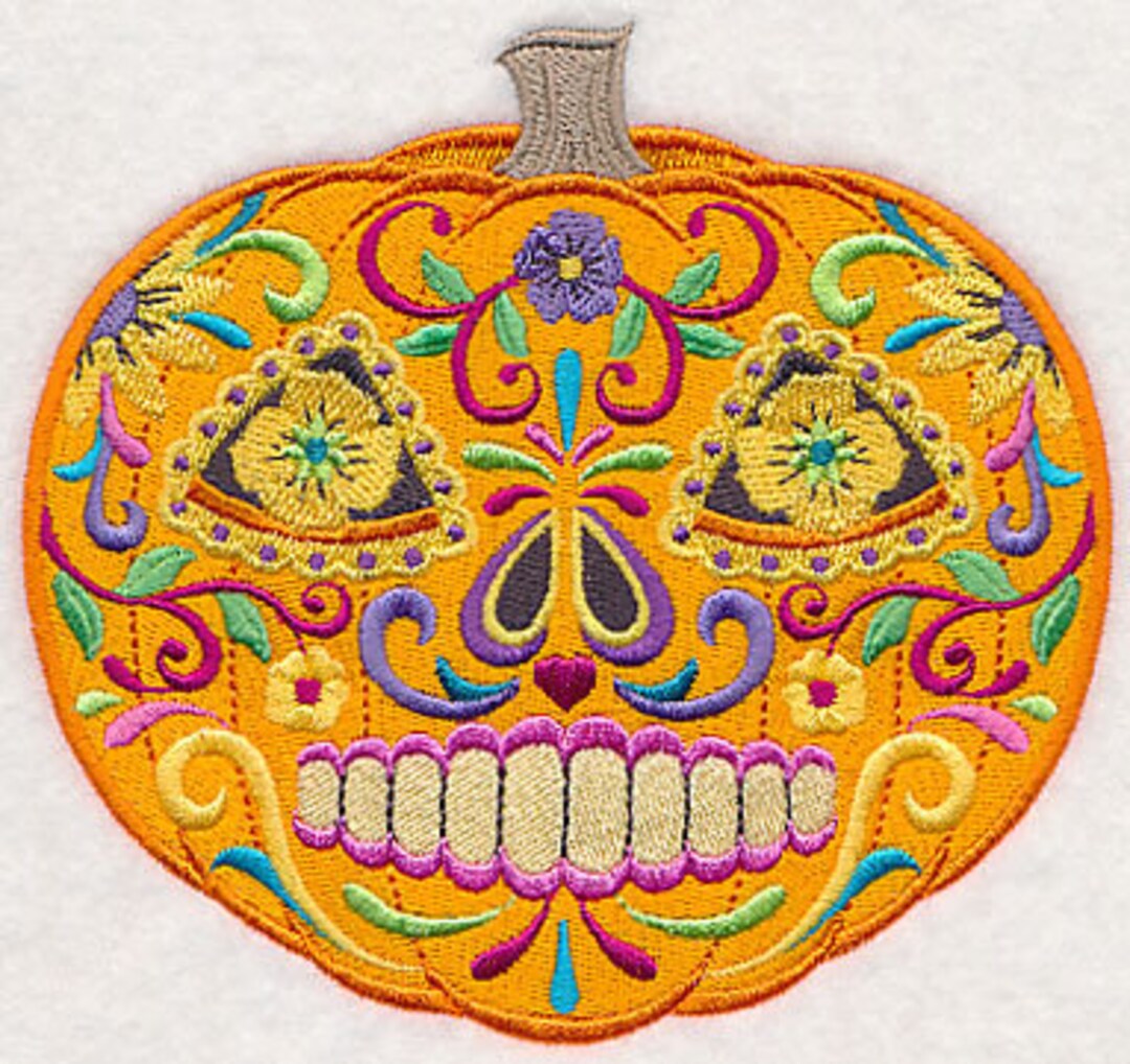 Calavera Skull Pumpkin Mexican Culture Dia De Los Muertos Sugar Skull ...