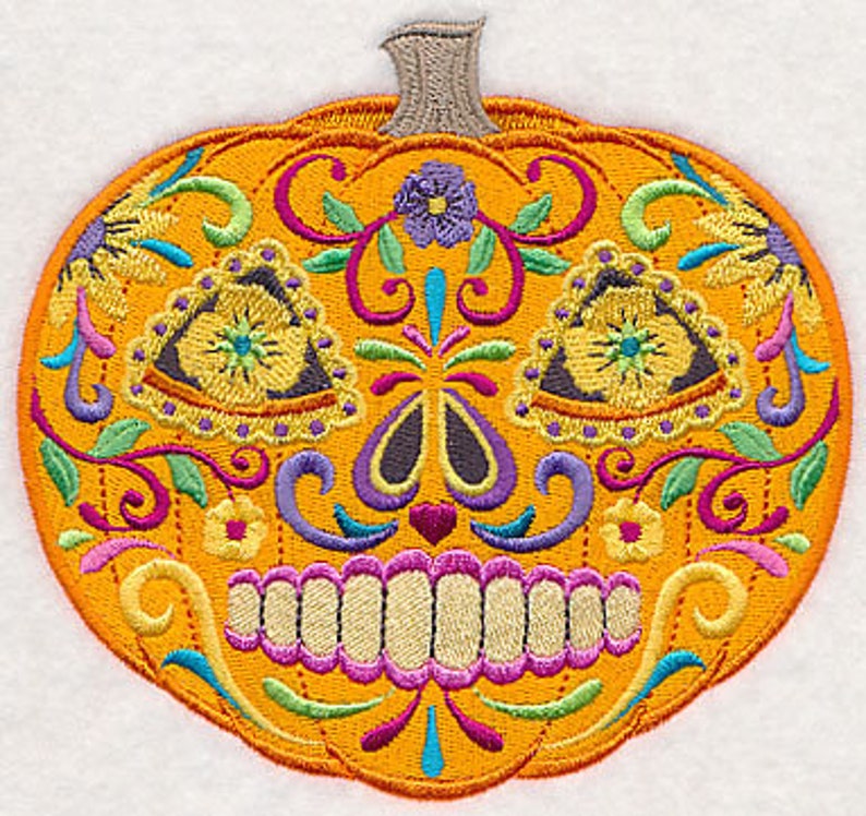 Calavera Skull Pumpkin Mexican Culture Dia De Los Muertos | Etsy