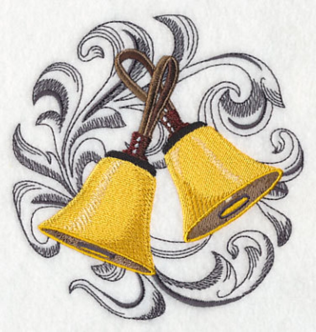 Hand Bells Music Embroidered Waffle Weave Hand/dish Towel - Etsy
