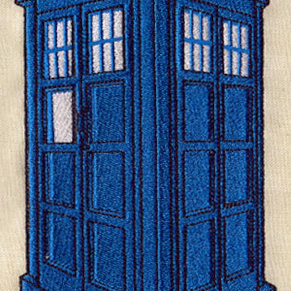 Tardis Embroidery - Etsy
