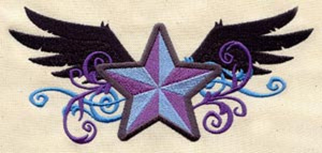 Filigree Norcal Star Embroidered Waffle Weave Hand/dish Towel - Etsy