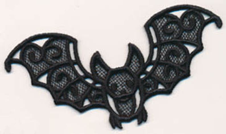 Lacey Bat Embroidered Waffle Weave Hand/dish Towel - Etsy