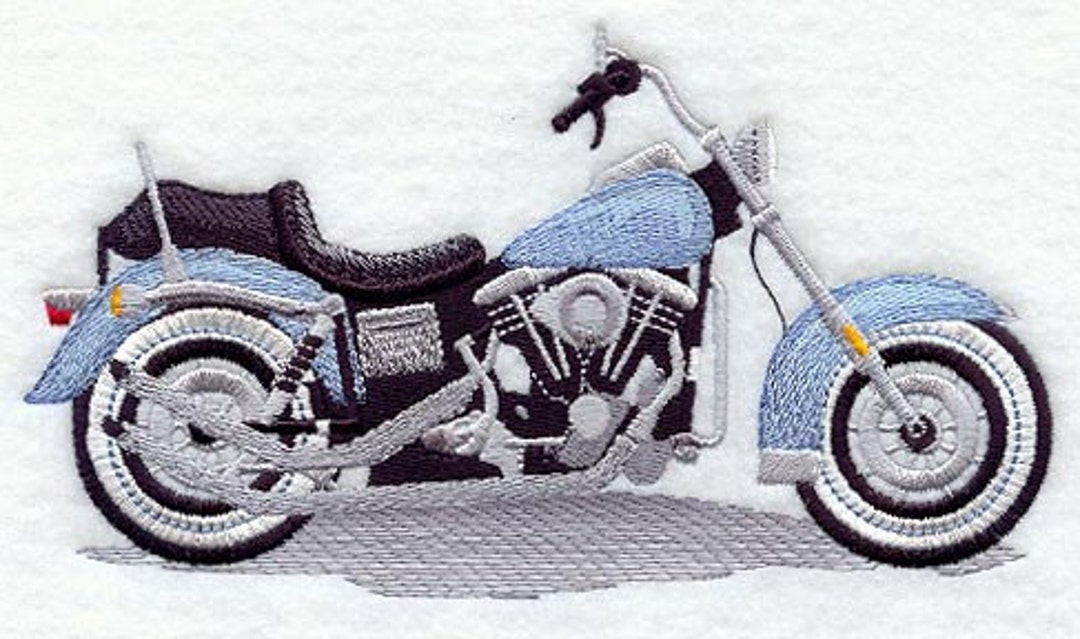 Easy Riding Motorcycle Embroidered Waffle Weave Hand/dish Towel - Etsy