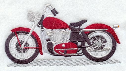 Antique Motorcycle Embroidered Waffle Weave Hand/dish Towel - Etsy