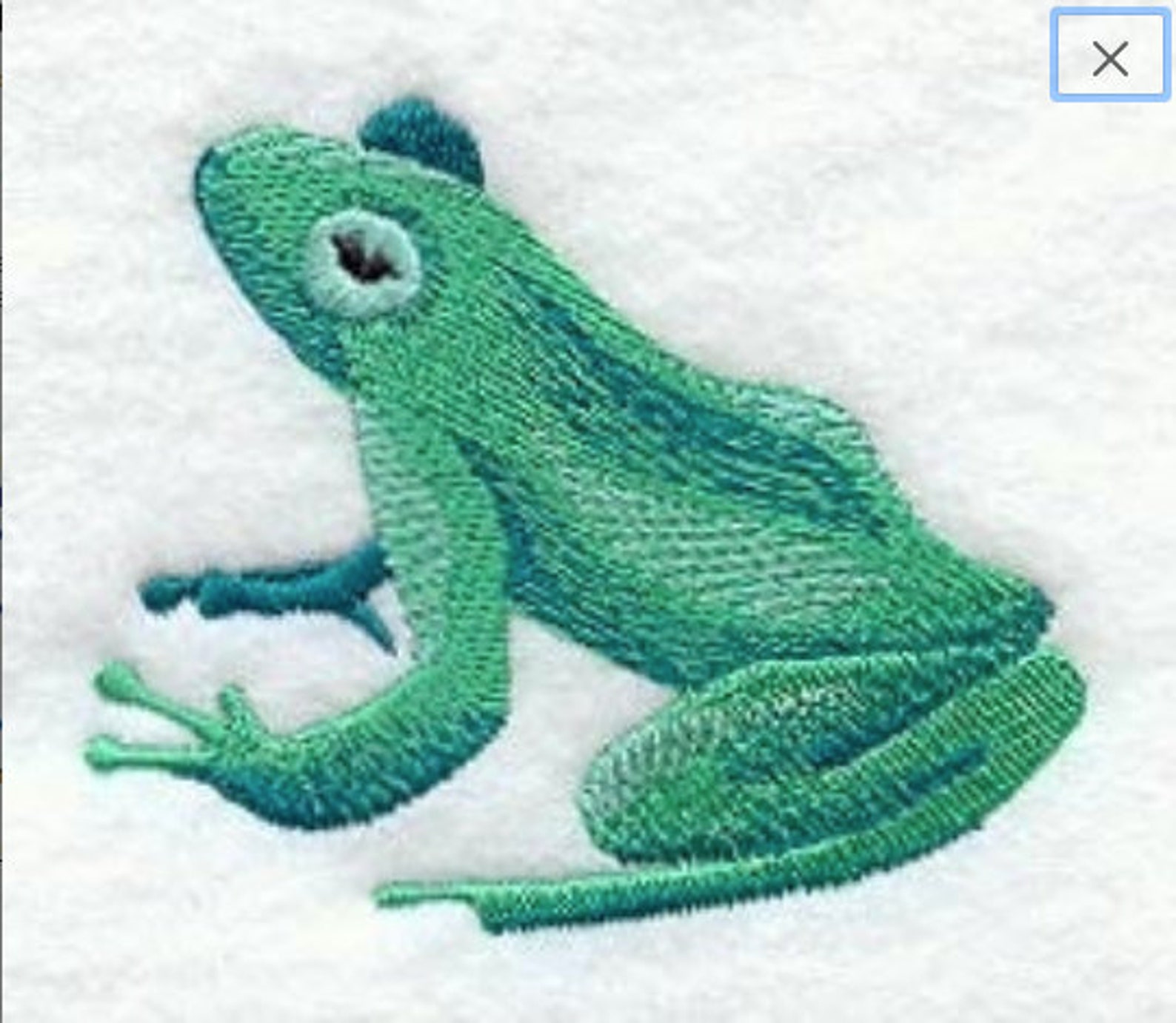 Simple Frog Embroidered Waffle Weave Hand/dish Towel - Etsy