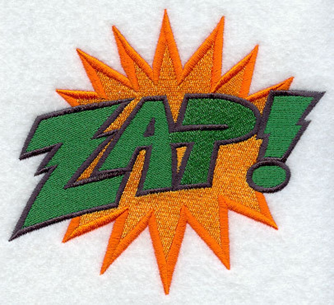 Cartoon Comic Book ZAP Embroidered Waffle Weave Hand/dish Towel - Etsy