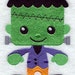 Halloween Boo Babies Frankenstein Embroidered Waffle Weave Hand/dish ...