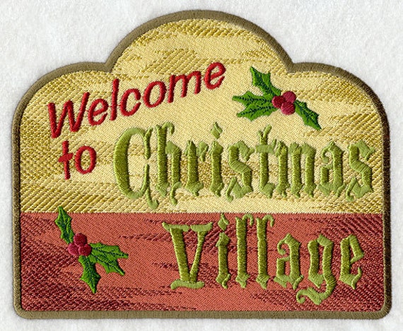 Santa's Village Signs Welcome to Christmas Village | Etsy