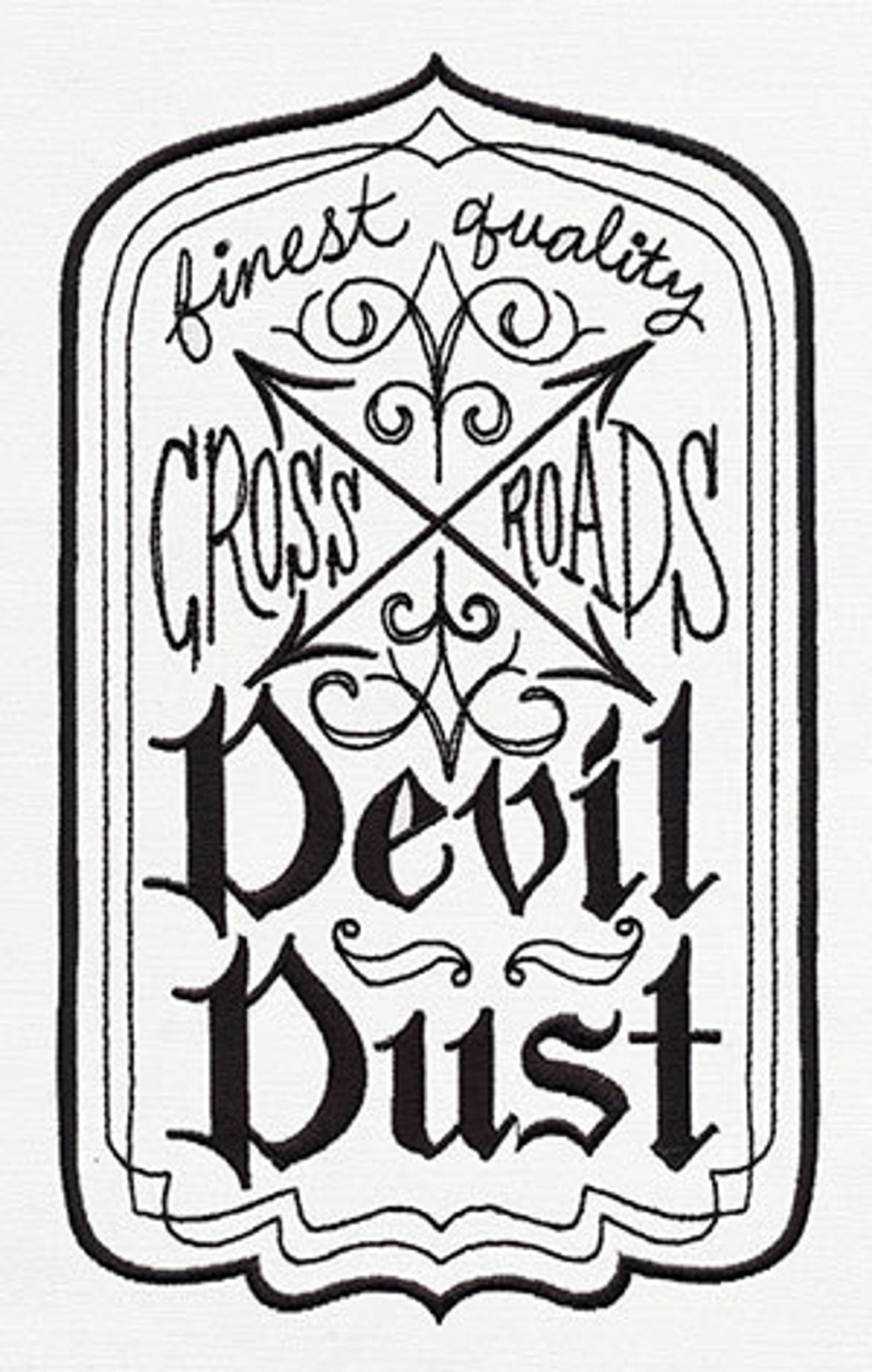 Devil Dust Apothecary Embroidered Waffle Weave Hand/dish Towel - Etsy