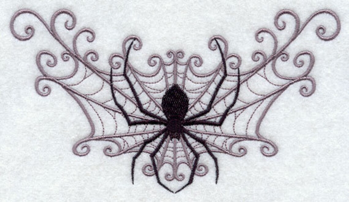 Spider Web Spray Embroidered Waffle Weave Hand/dish Towel - Etsy