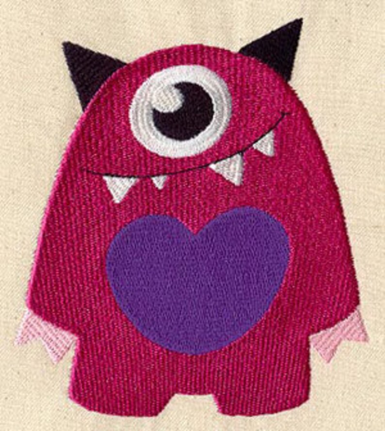 Mono Monster Embroidered Waffle Weave Hand/dish Towel - Etsy