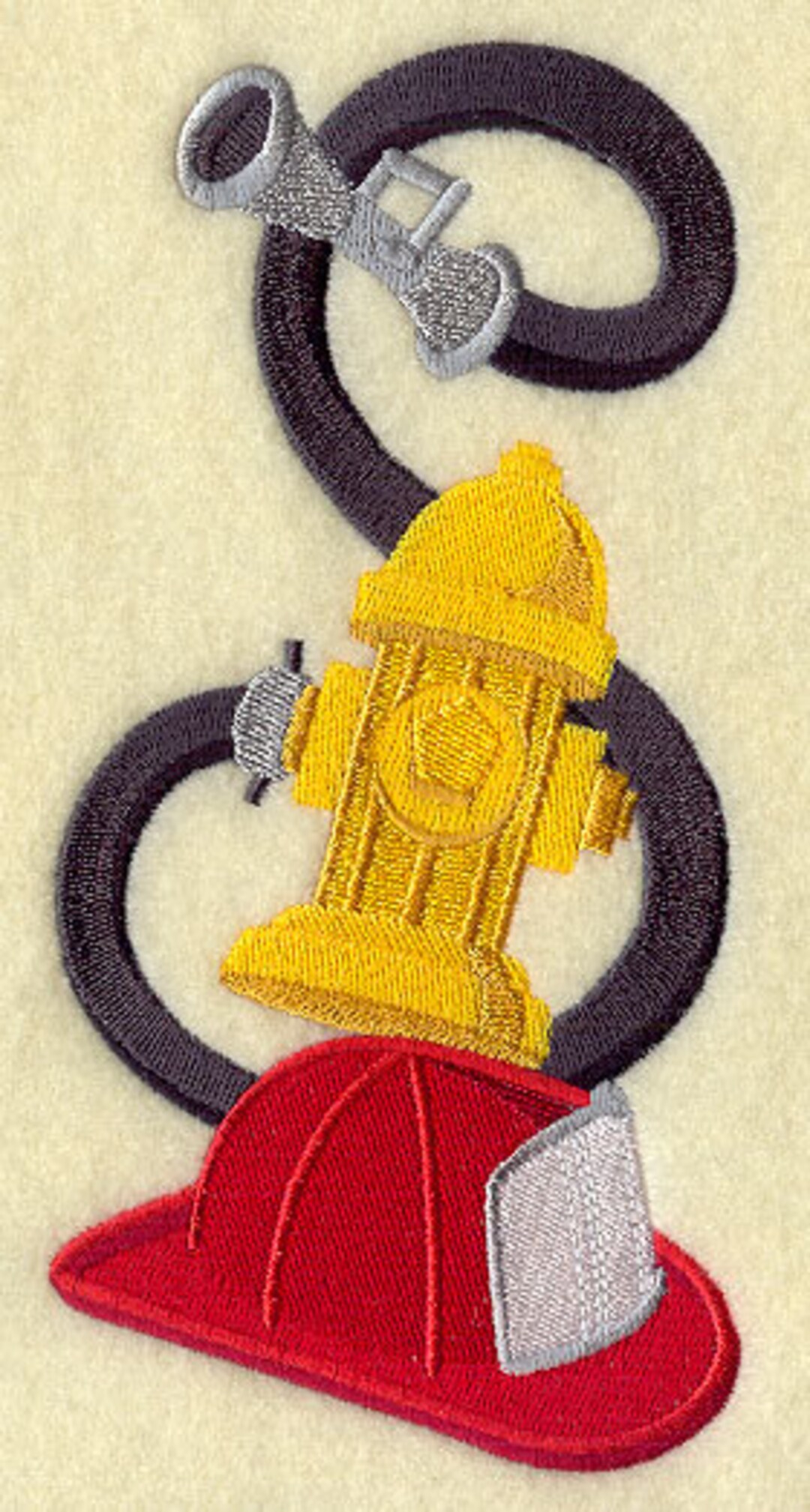 Firefighter Stack Embroidered Waffle Weave Hand/dish Towel - Etsy