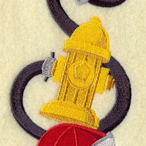 Firefighter Stack Embroidered Waffle Weave Hand/dish Towel - Etsy